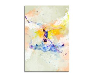 Paul Sinus Art Synchronschwimmen 90x60cm Wandbild SPORTBILD Aquarell Art tolle Farben von Paul Sinus