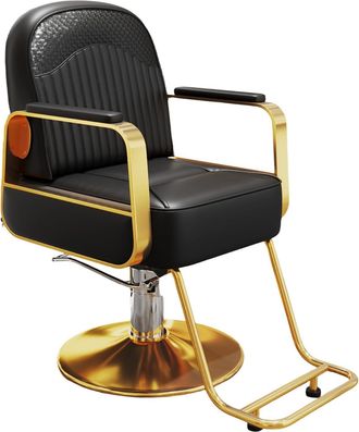 Generic Friseurstuhl f&uuml;r Salons & Spas, Extra Breite Sitzfl&auml;che, Robustes Gestell, H&ouml;henverstellbar, 360&deg;-Drehfunktion, T