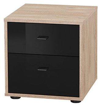 Wiemann Wiemann 599729 Tokio Nachttisch, Holz, eiche-sägerau-nachbildung, 43 x 40 x 42 cm, montiert