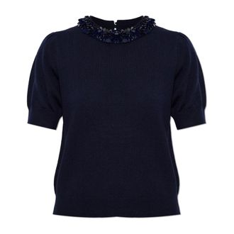 Ulla Johnson Jude Verzierter Pullover - - Knitwear - Damen - Blau - XS