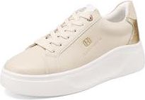 Queen Helena Baskets Platform Femme X34-9, Beige et or, 39 EU