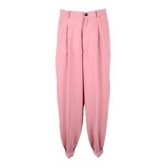 Semicouture Polyester Hose - - Trousers - Damen - Rosa - XS