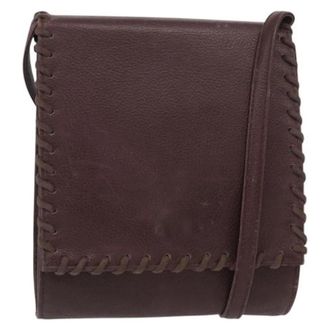 Saint Laurent Pre-owned Leder-Umh&auml;ngetasche - - Pre-owned - Damen - Lila - ONE SIZE