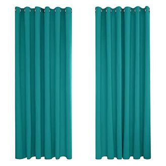 Deconovo Rideau Occultant Thermiques Anti Froid, Double Rideau Isolant Anti-Bruit, &Eacute;conomie d&Eacute;nergie, Id&eacute;al pour Chambre et Salon, 229X274 CM (Largeur X Hauteu