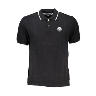 North Sails Homme, Tops, Noir, Taille: M Polo Coupe Classique Manches Courtes