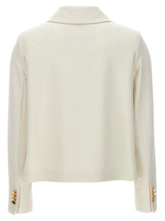 Kiton Double-Breasted Wool Jacket - Cream