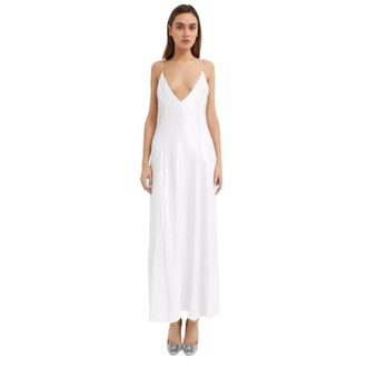 Khaite Wei&szlig;e Sequin Maxi Kleid - - Dresses - Damen - Wei&szlig; - M