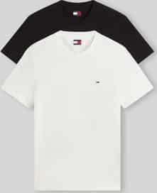 Tommy Jeans Slim Fit T-Shirts aus reiner Baumwolle im 2er-Pack