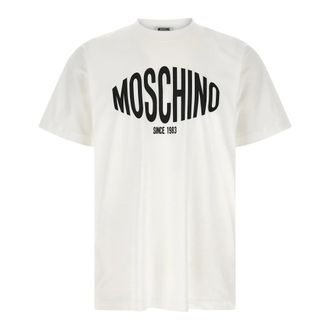 Moschino Logo T-Shirt - - Tops - Herren - Wei&szlig; - XL