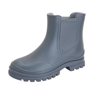 Generic Bottes dext&eacute;rieur en caoutchouc pour femme travail imperm&eacute;ables pluie semi-compens&eacute;es Chaussures unisexes Compris la Semelle int&eacute;rieure Fourrure polai
