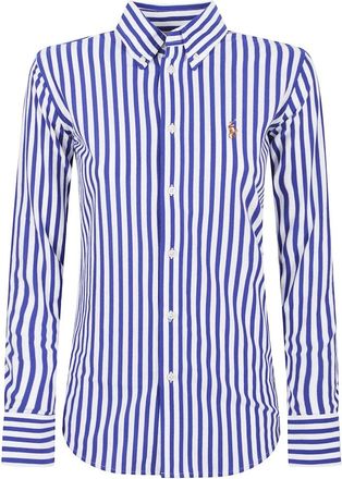 Polo Ralph Lauren Femme, Blouses et Chemises, Bleu, Taille: 44 FR Chemise Bleue pour Femme, Style D&eacute;contract&eacute;
