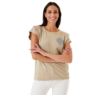 Garcia Garcia Damen Short Sleeve T-Shirt, iced Coffee, XL