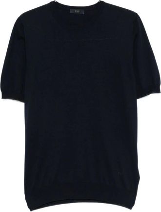 Fay Homme, Pulls, Bleu, Taille: L Tricot ras du cou