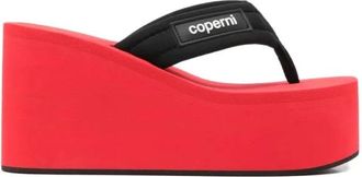 Coperni Femme, Chaussures, Rouge, Taille: 39 EU Sandale compens&eacute;e