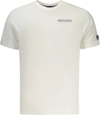North Sails Homme, Tops, Blanc, Taille: 3XL T-shirt &agrave; manches courtes