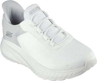 Skechers Homme Squad Chaos-Tough Walk Hands Free Slip-ins Basket, Off White Mesh, 42.5 EU