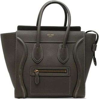 Celine Pre-owned Micro Luggage Tote - Femme - Pre-owned - Gris - Taille: ONE Size