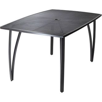 Dema Dema - Table de jardin en m&eacute;tal maill&eacute; Vancouver 1500 x 900 x 720 mm