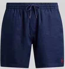 Polo Ralph Lauren Leinenshorts mit Tunnelzugbund und Logo Stitching