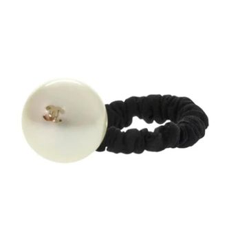 Chanel Pre-owned Tissu accessoires-cheveux - Femme - Pre-owned - Blanc - Taille: ONE Size