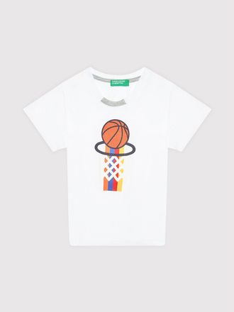 Benetton United Colors Of Benetton T-Shirt 3096C154U Wei&szlig; Regular Fit