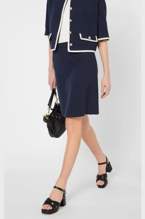 Gerard Darel Jupe courte de tailleur - VAHINE - Marine