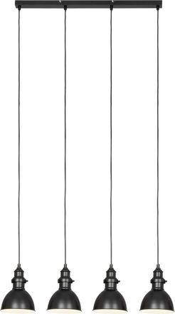 Novel H&auml;ngeleuchte, Schwarz, Metall, Vintage,Vintage, 15.5x150x84 cm, RoHS, CE, Lampen & Leuchten, Innenbeleuchtung, H&auml;ngelampen, Pendelleuchten