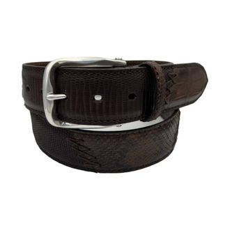 Paolo Vitale unisex, Accessoires, Brun, Taille: 105 CM Ceinture cousue main