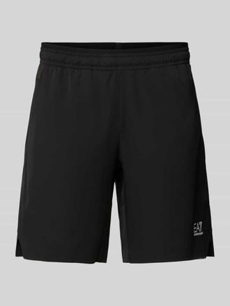 Emporio Armani Loose Fit Sweatshorts mit Label-Print Modell VENTUS