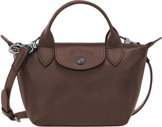 Longchamp Femme, Sacs, Brun, Taille: ONE Size Le Pliage Xtra Bolso asa superior XSCuero