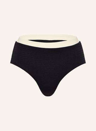Seafolly High-Waist-Bikini-Hose Bandwave schwarz
