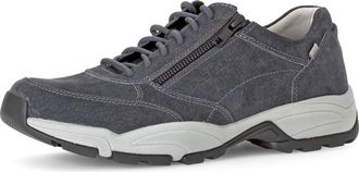 Gabor Herren Sneaker Low,Halbschuhe,zertifiziertes Leder,Wechselfu&szlig;bett,Laufschuhe,schn&uuml;rschuhe,schn&uuml;rer,Turnschuhe,Indigo,45 EU / 10.5 UK