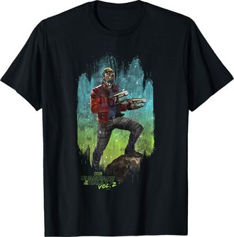 MARVEL Star-Lord Guardians of Galaxy 2 Night Graphic T-Shirt T-Shirt