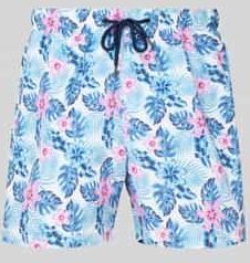 Mc Neal Relaxed Fit Badeshorts mit Logo-Stitching