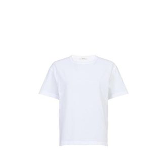 Toteme T-shirt droit brod&eacute; en coton biologique