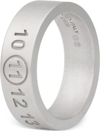 Maison Margiela Homme, Accessoires, Gris, Taille: 45 MM Number Reference Ring 6,5 mm