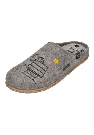 Toni Pons X SNOOPY Herrenschuhe Hausschuhe CHARLIE gris, Größe:45 EU