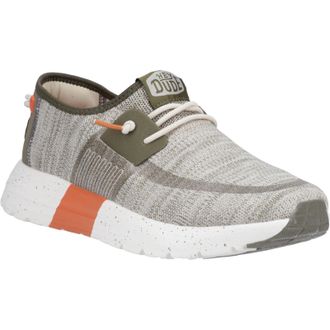 HeyDude Sirocco Sport Mode Nylon Herren Gr&uuml;n/Staubiges Olive/Orange Turnschuhe