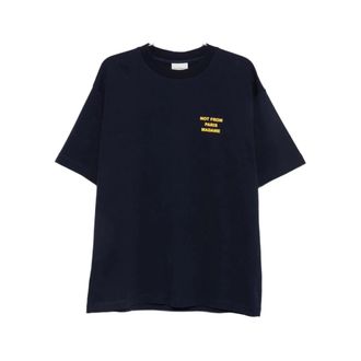 Dr&ocirc;le de Monsieur Rundhalsausschnitt T-Shirt mit kurzen &Auml;rmeln - - Tops - Herren - Blau - 2XL