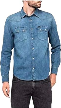 Lee Herren, Shirts, Blau, LGr&ouml;&szlig;e