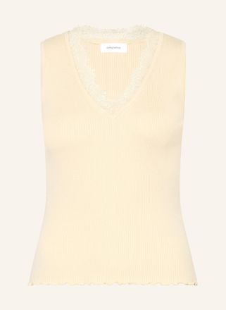 Darling Harbour Darling Harbour Stricktop Mit Spitze gelb