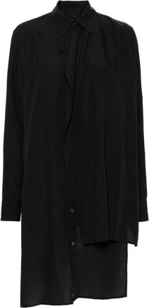 Yohji Yamamoto Hemd im Layering-Look - Schwarz