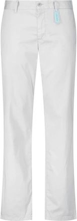 Alberto Alberto, Homme, Pantalons, Gris, Taille: W33 L30 Pantalon en Tissu &Eacute;lastique R&eacute;gulier