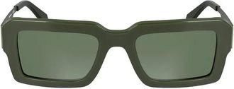Calvin Klein Femme, Accessoires, Vert, Taille: ONE Size Lunettes de Soleil Femme en Ac&eacute;tate Vert