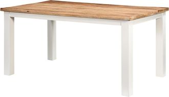 Maison Belfort home24 Esstisch 160 x 80cm Braun/Weiß/Braun/Weiß