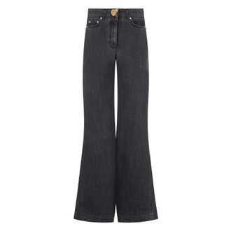 Moschino Flared Jeans - - Jeans - Damen - Schwarzk - XS