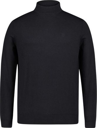 Bugatti Herren Pullover blau unifarben