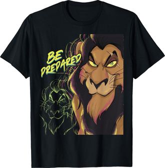 Disney s The Lion King Scar Be Prepared Villains Halloween T-Shirt