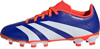 adidas Unisex Predator League J Football Boots Multi Ground Fußballschuhe, Lucid Blue/Cloud White/Solar Red, 33.5 EU