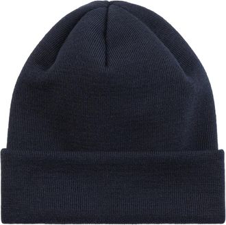 Hanseheld Strickm&uuml;tze 100% Baumwolle Marine | Basic | Baumwollstrick | Gro&szlig; | Umschlag | kratzt Nicht | Beanie | Biobaumwolle | Made in Germany